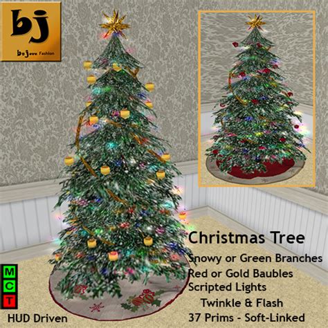 Second Life Marketplace Bjs Christmas Tree With Twinkle Lights