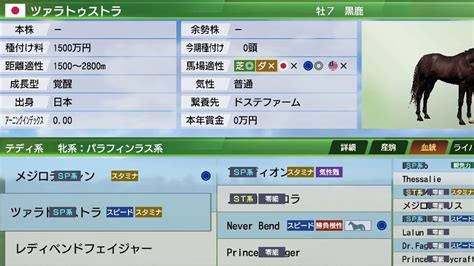 ウイニングポスト9 3周目 Spst融合配合 その6 ウイニングポスト10 エンジョイプレイ日記＆最強配合を目指す！