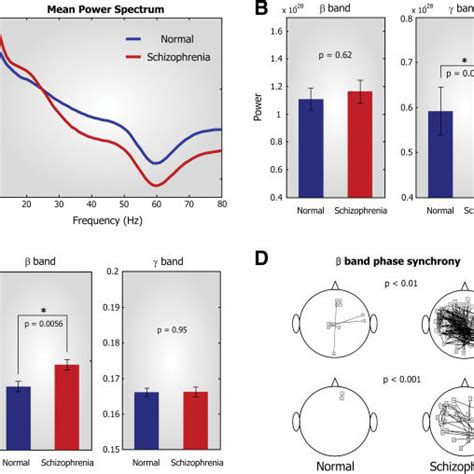 Spectral Power And Phase Synchronization Of Beta And Gamma Bands A
