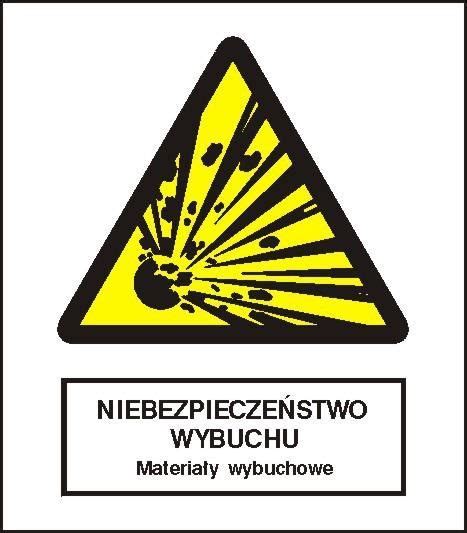 EG tablice Niebezpieczeństwo pożaru Materiały wybuchowe Ceny i opinie Ceneo pl