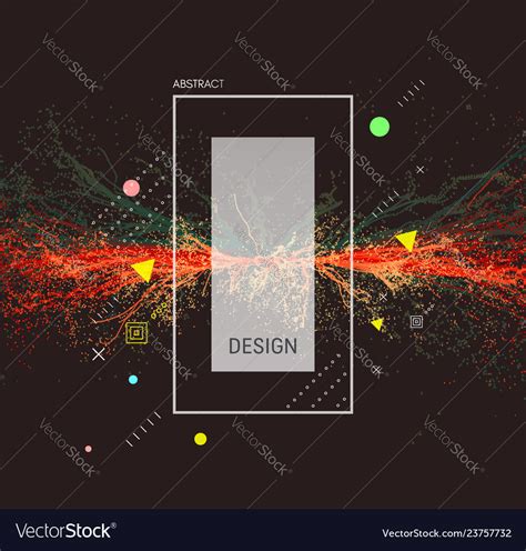 point explode array dynamic emitted particles vector image