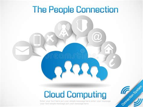Cloud Computing World Stock Vector Illustration Of Desktop 64824233