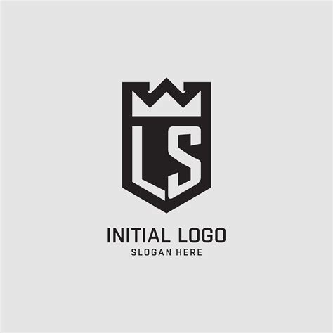 Initial Ls Logo Shield Shape Creative Esport Logo Design 25758615