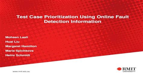 pdf test case prioritization using online fault detection · test