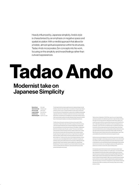 Denotativeconnotative Posters Tadao Ando Behance