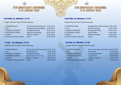 Passover Program Postermywall