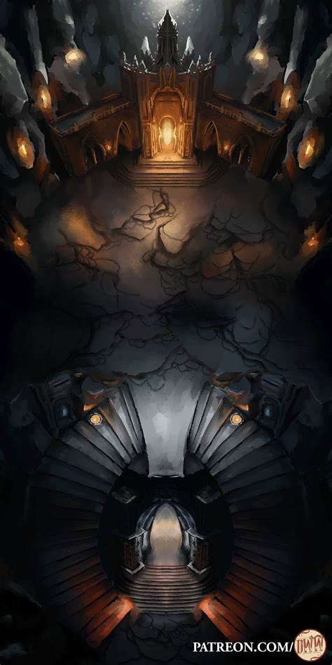 Dwarven Cave Battle Map R Dndmaps