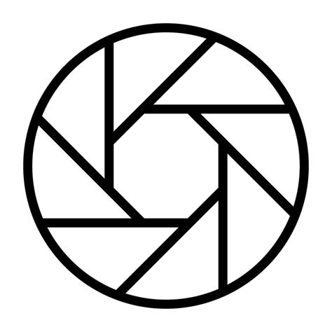 A Trendy Vector Design Of Camera Lens 40208057 Vector Art At Vecteezy