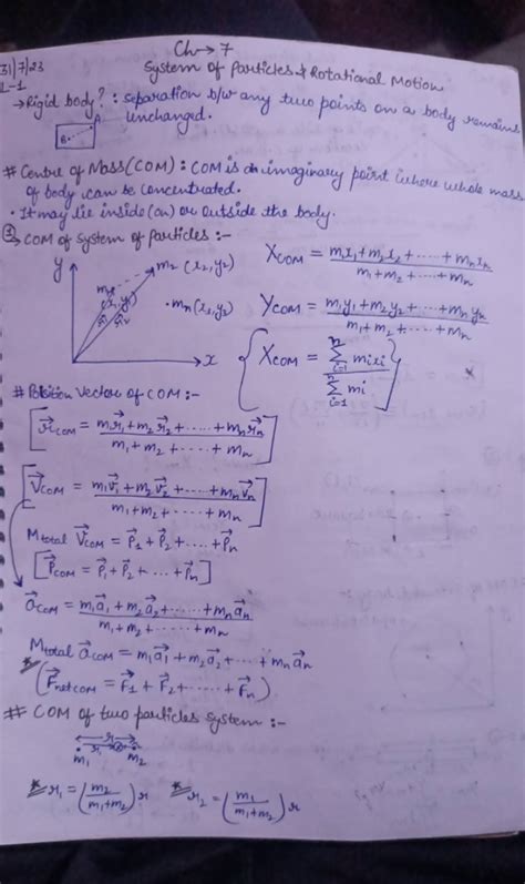 Ch→7 31 723 System Of Particles And Rotational Motion →→ Rigid Body S