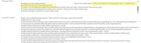 Microsoftxrmremoteplugingrpcsandboxfabricgrpcclient Error From