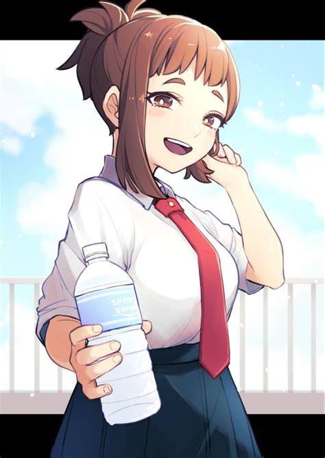 Here Take This イラスト 麗日お茶子 描画ベース