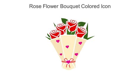 Rose Flower Bouquet Colored Icon In Powerpoint Pptx Png And Editable Eps Format PPT PowerPoint