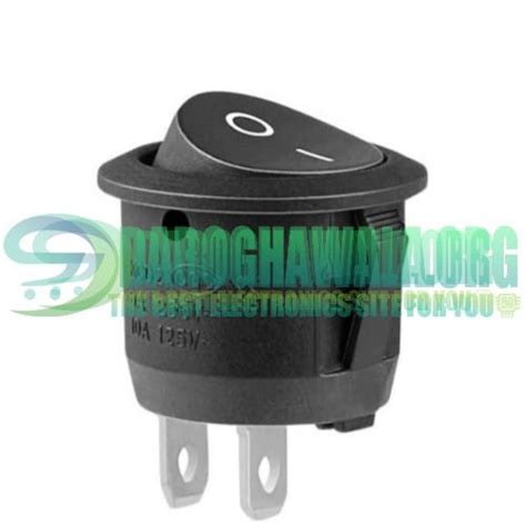 KCD 107 SPST Round Rocker Switch Button In Pakistan