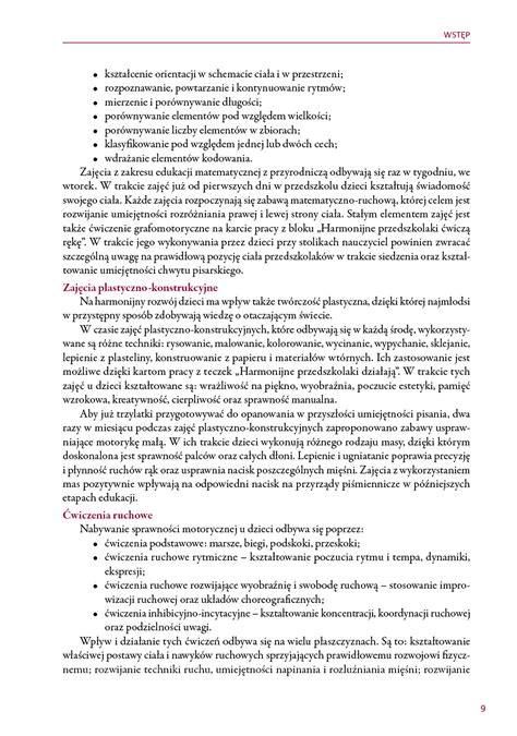 Harmonijne przedszkolaki latki Przewodnik dla nauczyciela Część