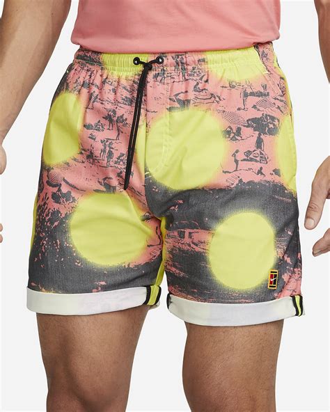 Nike Dri Fit Heritage Mens 15cm Approx Print Tennis Shorts Nike Pt