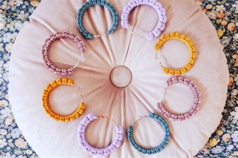 Easy Diy Macrame Earring Tutorial For Beginners Pdf Macrame For