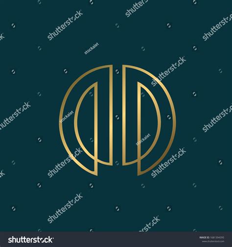 Dd Monogram Logo Letter D Creative Stock Vector Royalty Free 1681394395
