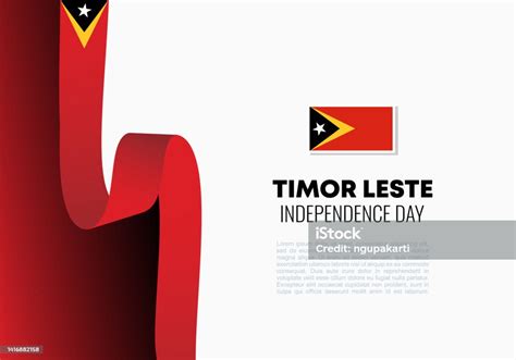 Timor Leste 독립 기념일 배경 배너 포스터 5 월 20 일 국가 축하를위한 포스터 5월에 대한 스톡 벡터 아트 및 기타
