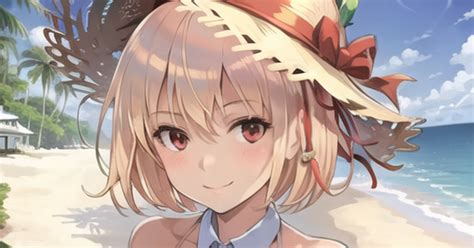 錦木千束 麦わら帽子 水着 錦木千束 Murabitoのイラスト Pixiv