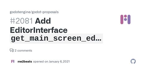 Add Editorinterface `getmainscreeneditor` Method · Issue 2081