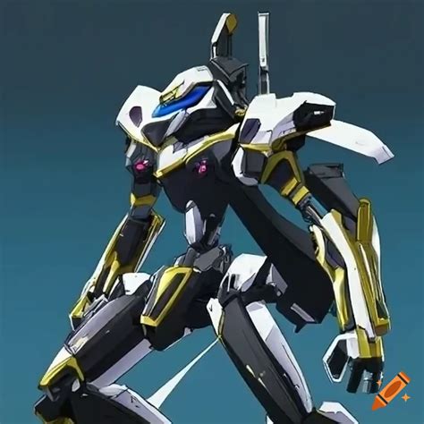 Detailed Athletic Light Mech Design In Code Geass With Intricate