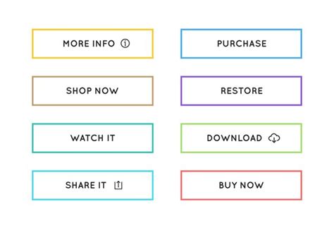 premium vector set of vector modern gradient app or game buttons