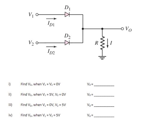 solved the circuit below is two ideal diodes vγ 0 5 v and