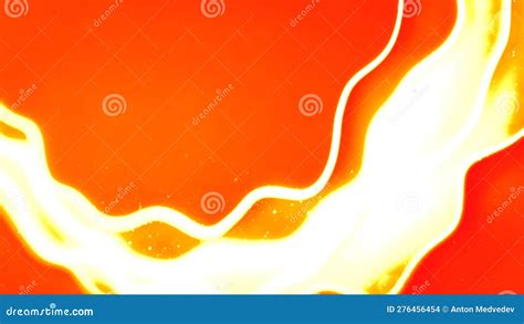 Warm Red Orange Flickering Soft Lines Abstract 3d Rendering Stock