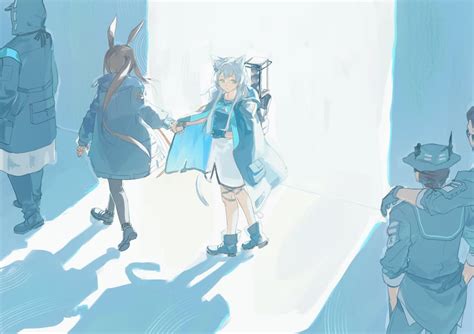 Amiya Doctor Rosmontis Ace And Scout Arknights Drawn By Clsr706