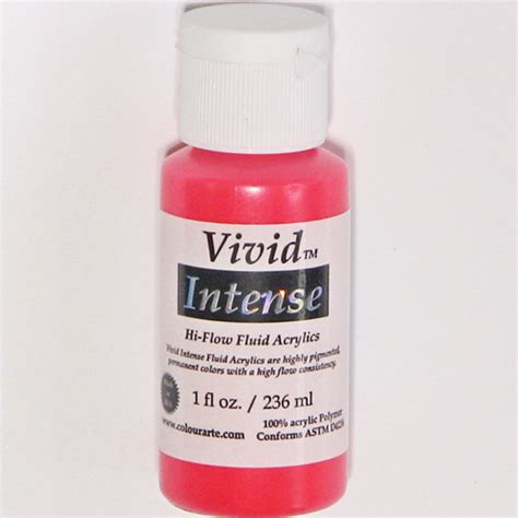 Fluorescent Red 1oz Bottle Colourarte