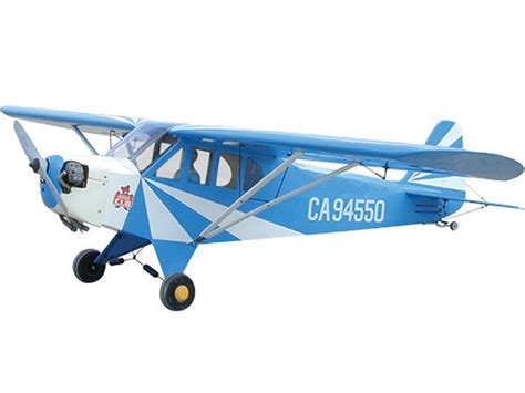 Clipped Wing Cub Blue 25cc Airplane ARF TWM 224cm 7kg 25cc