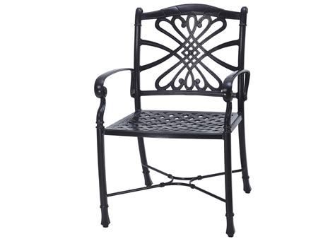 Gensun Morro Bay Sling Cast Aluminum Outdoor Dining Chair 50320011 Luxedecor