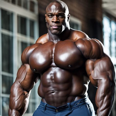 Big Black Bodybuilder Clean Shaven Hunk Big Broa By Bronaturesag On