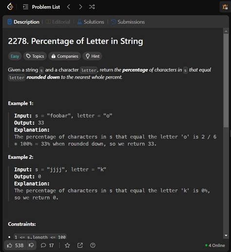 100daysofleetcode Leetcode Programming Codingchallenge Strings