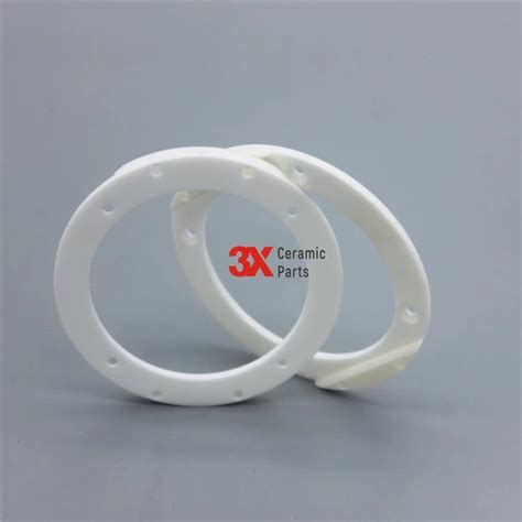 Ceramic Focus Ring For Plasma Etch Equipment 3x Ceramic Parts