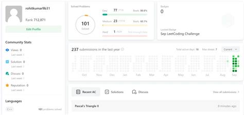Rohit Kumar On Linkedin Leetcode Codingjourney Problemsolving