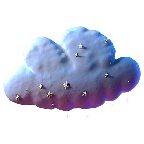 Download Aesthetic Cloud With Shooting Stars Png Pfm