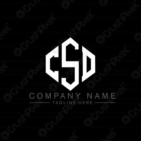 Csd Letter Logo Design With Polygon Shape Csd Polygon And Stock Vector 6025402 Crushpixel