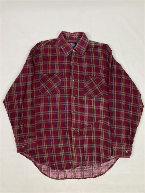Dickies × Vintage Vintage Dickies Flannel Shirt Grailed