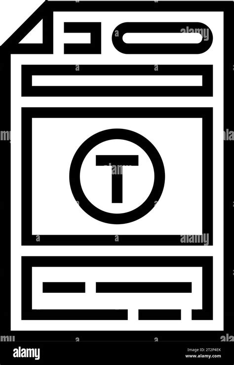 Document Templates Technical Writer Line Icon Vector Illustration Stock Vector Image And Art Alamy