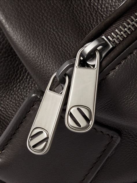 Ermenegildo Zegna Full Grain Leather Holdall Ermenegildo Zegna