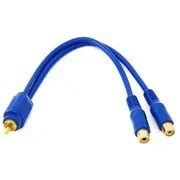 Cabo Rca Y 2 Femeas 1 Macho 25cm Para Som 1 Unidade Mixauto