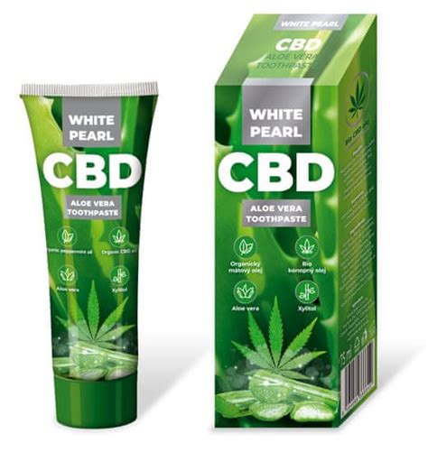 White Pearl Cbd Aloe Vera Bělící Pasta 75 Ml Mallcz