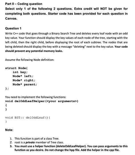 Solved Part Ii Coding Question Question 1 Write C Cod