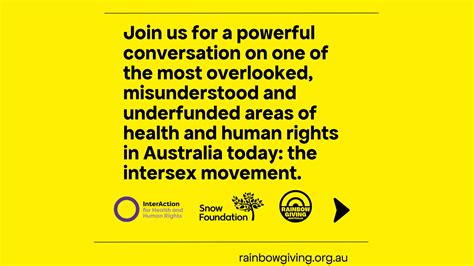 Event How Can Philanthropy Support Intersex Led Action In Australia