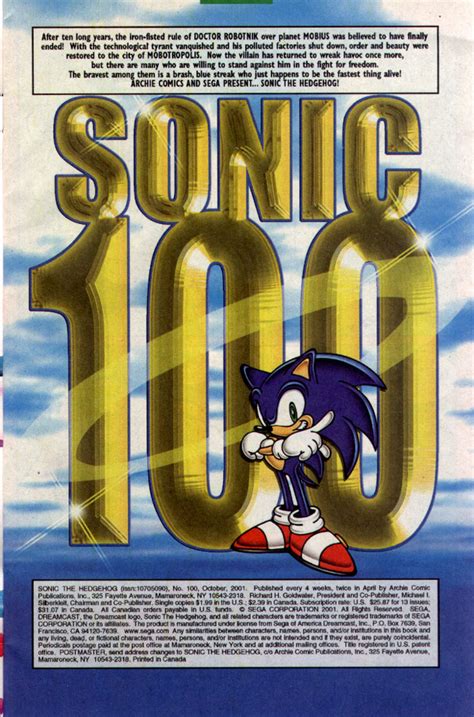 Sonic The Hedgehog 100 Read Sonic The Hedgehog 100 Comic Online In