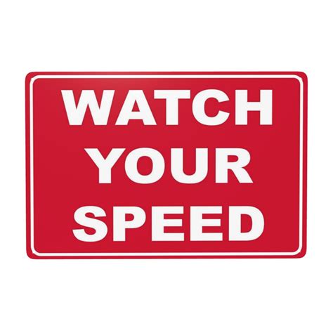 Watch Your Speed Sign Road Signs Metal Tin Sign Warning Caution Notice