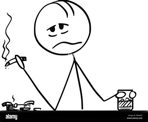 Depressed Man Cartoon