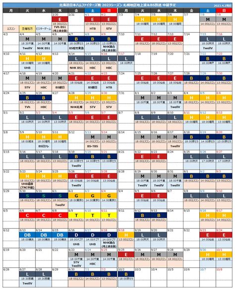 プロ野球中継情報発信アカウント on Twitter プロ野球放送予定 2023シーズン中継予定 4 2現在②