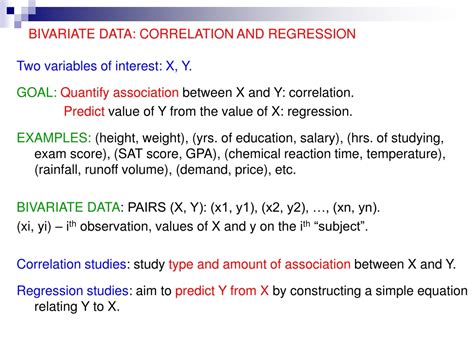 Ppt Bivariate Data Correlation And Regression Powerpoint